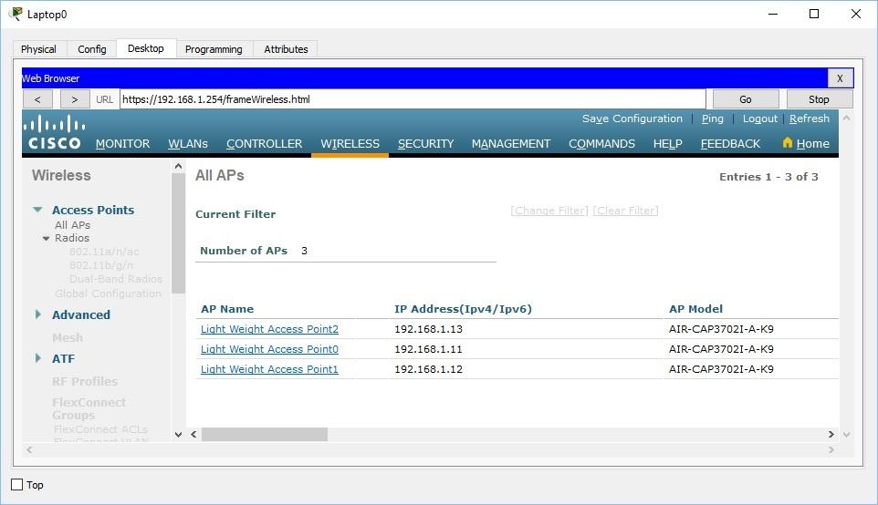 Packet Tracer 73 Wlc Configuration Packet Tracer Network 